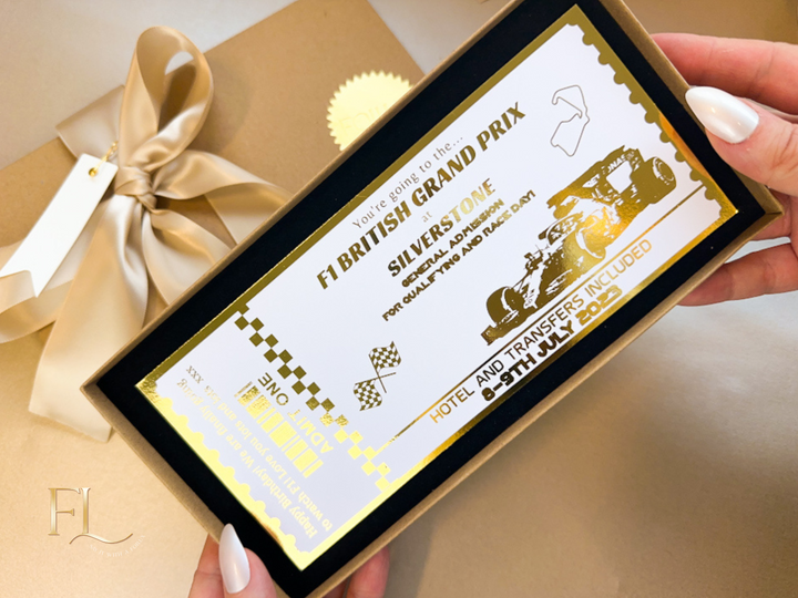 Fully Personalised Foil Tickets – Foilux