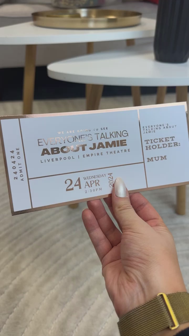 ANY Concert Fake Foil Ticket | Surprise Ticket Reveal – Foilux